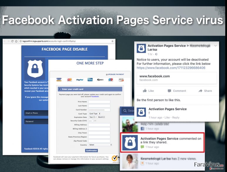 Elimină virusul Facebook Activation Pages Service (Instrucţiuni gratuite)